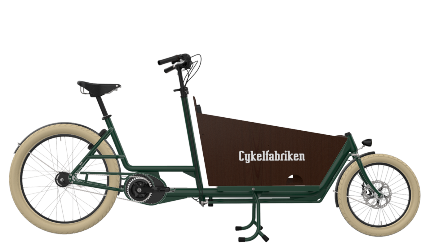 Bakfiets Long, 2-wheeled Cargo Bike - With Powerful Shimano Electric Motors